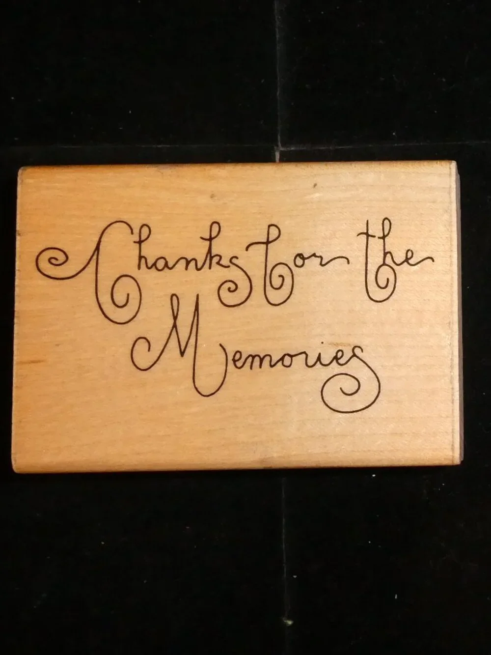 JRL Design Co | Office | Unused Thank You Wood Mounted Rubber Stamps By ...